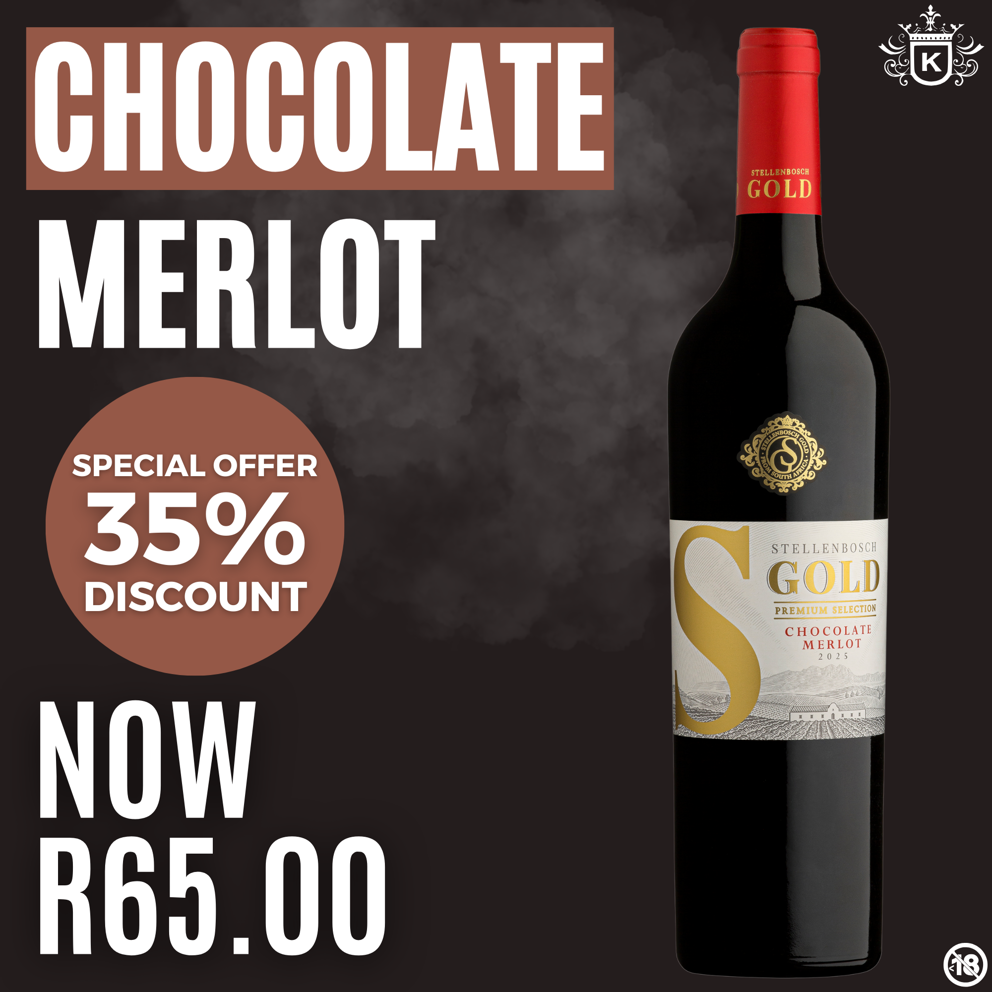 Stellenbosch Gold Chocolate Merlot 2025 – Koelenhof Wine Cellar